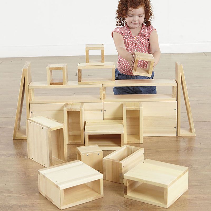 Giant Wooden Hollow Building Blocks | Educational Resources - Early ...