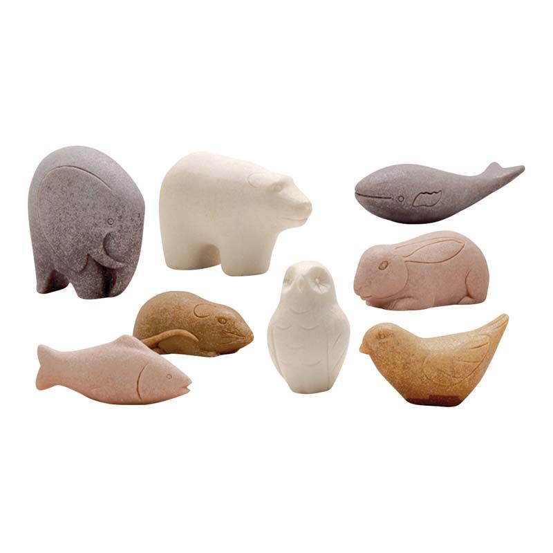 Tactile Small World Play Stone Animals | Educational Resources - Early ...