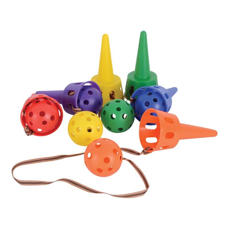 Catch a Cup and Ball Game 6pk | Outdoor Play Equipment | Creative Activity